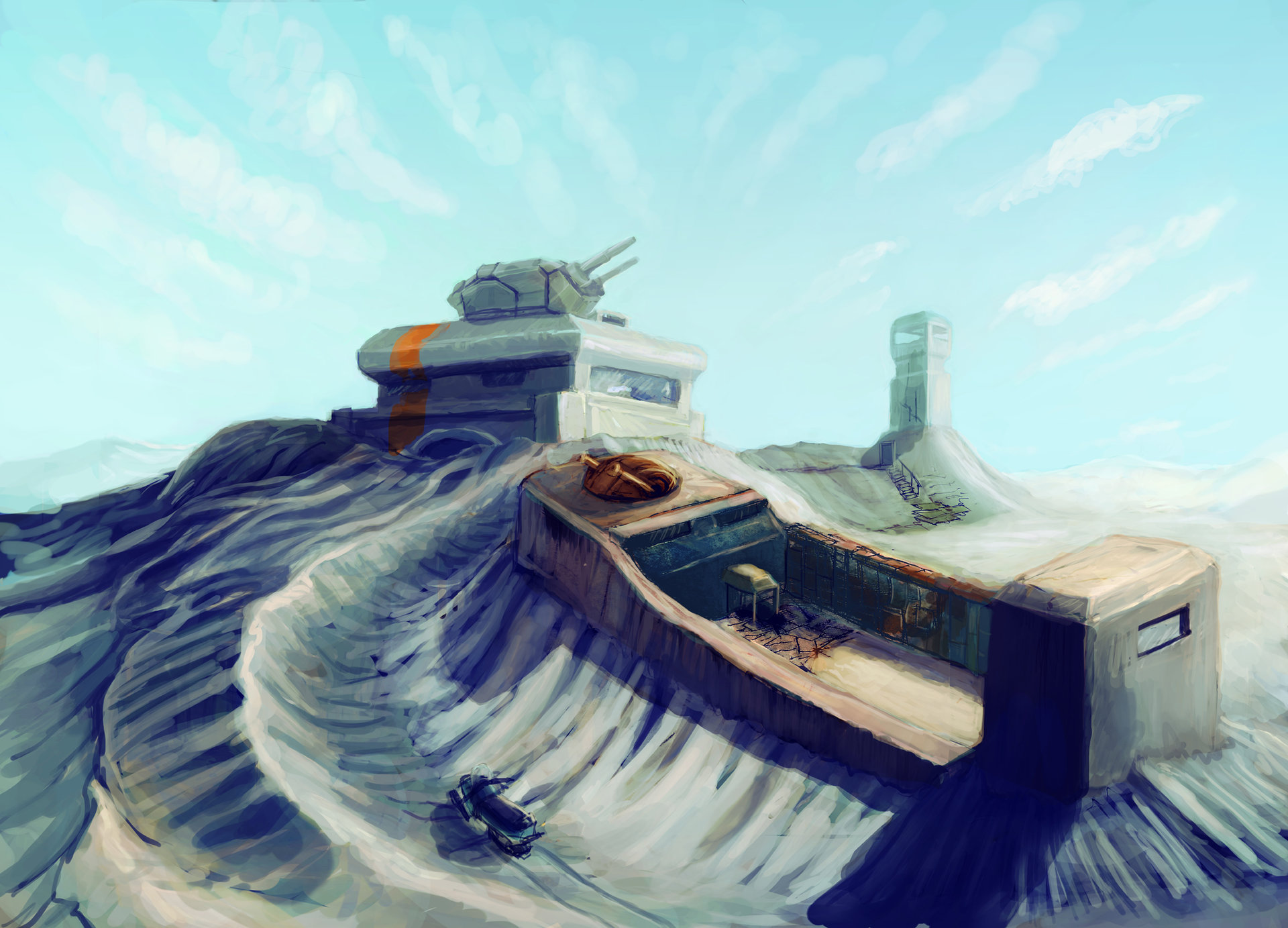 ArtStation - Arctic bunker