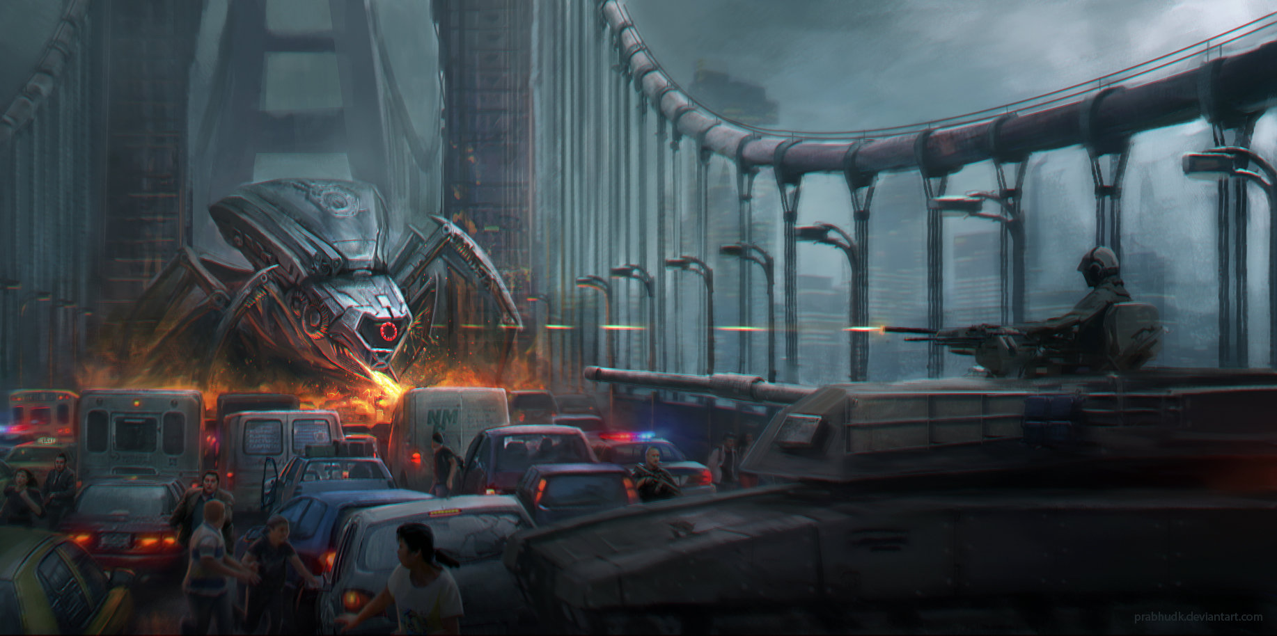 ArtStation - Bridge Attack