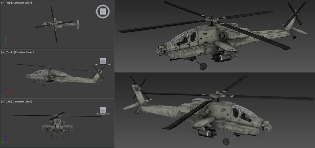 ArtStation - Model 3D Helicopter