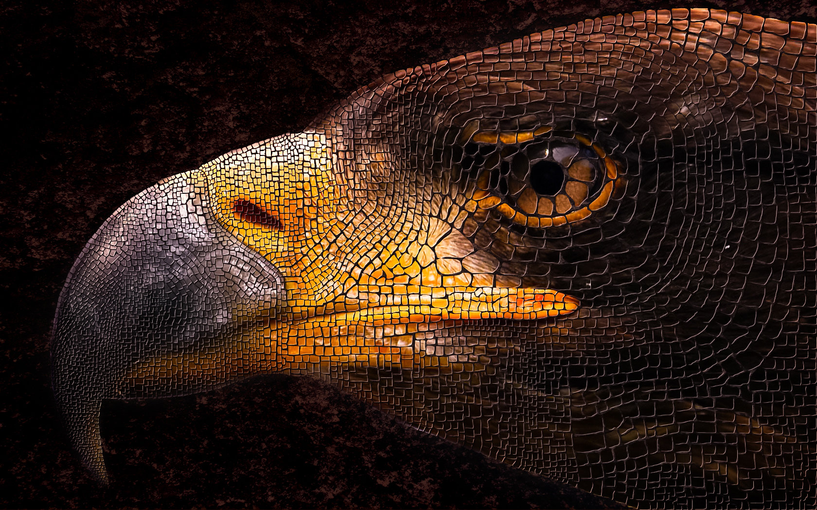 ArtStation - Hawk mosaic - 2D