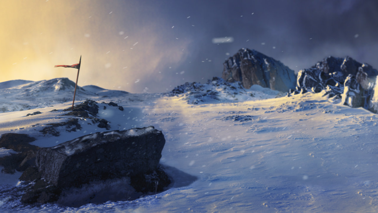 ArtStation - Snow matte painting