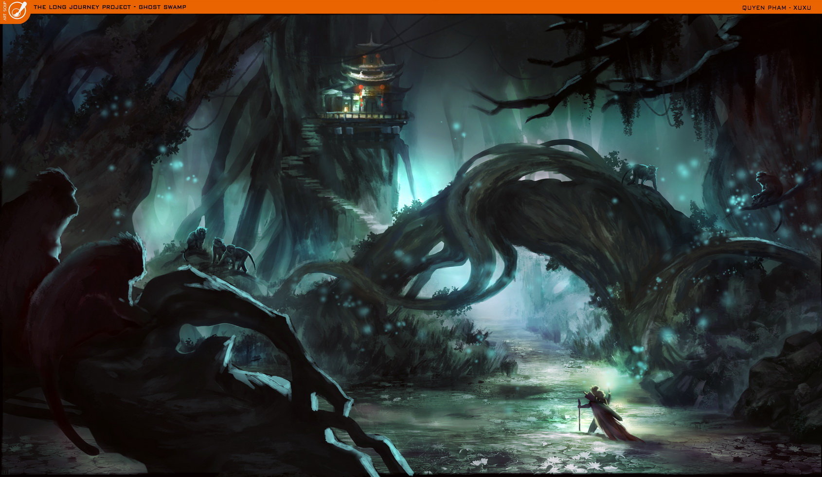 ArtStation - The Long Journey project_Ghost Swamp