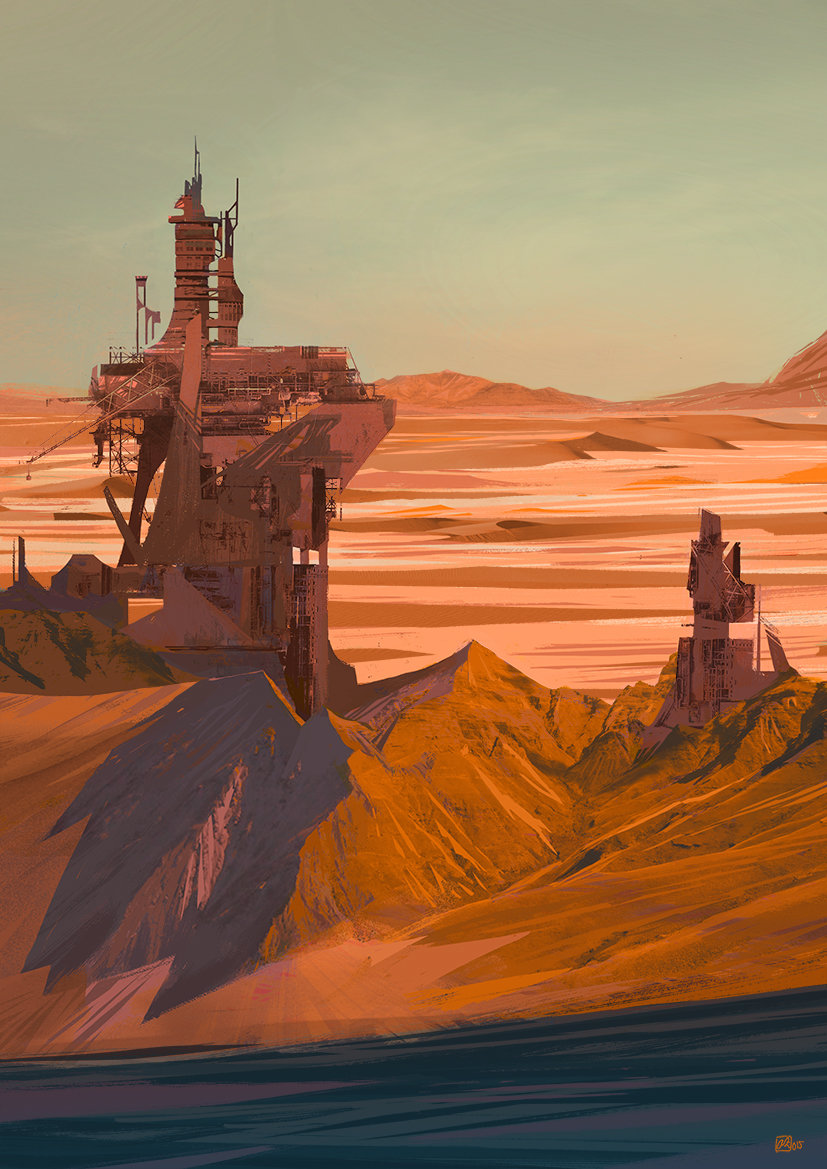 ArtStation - Futuristic environment