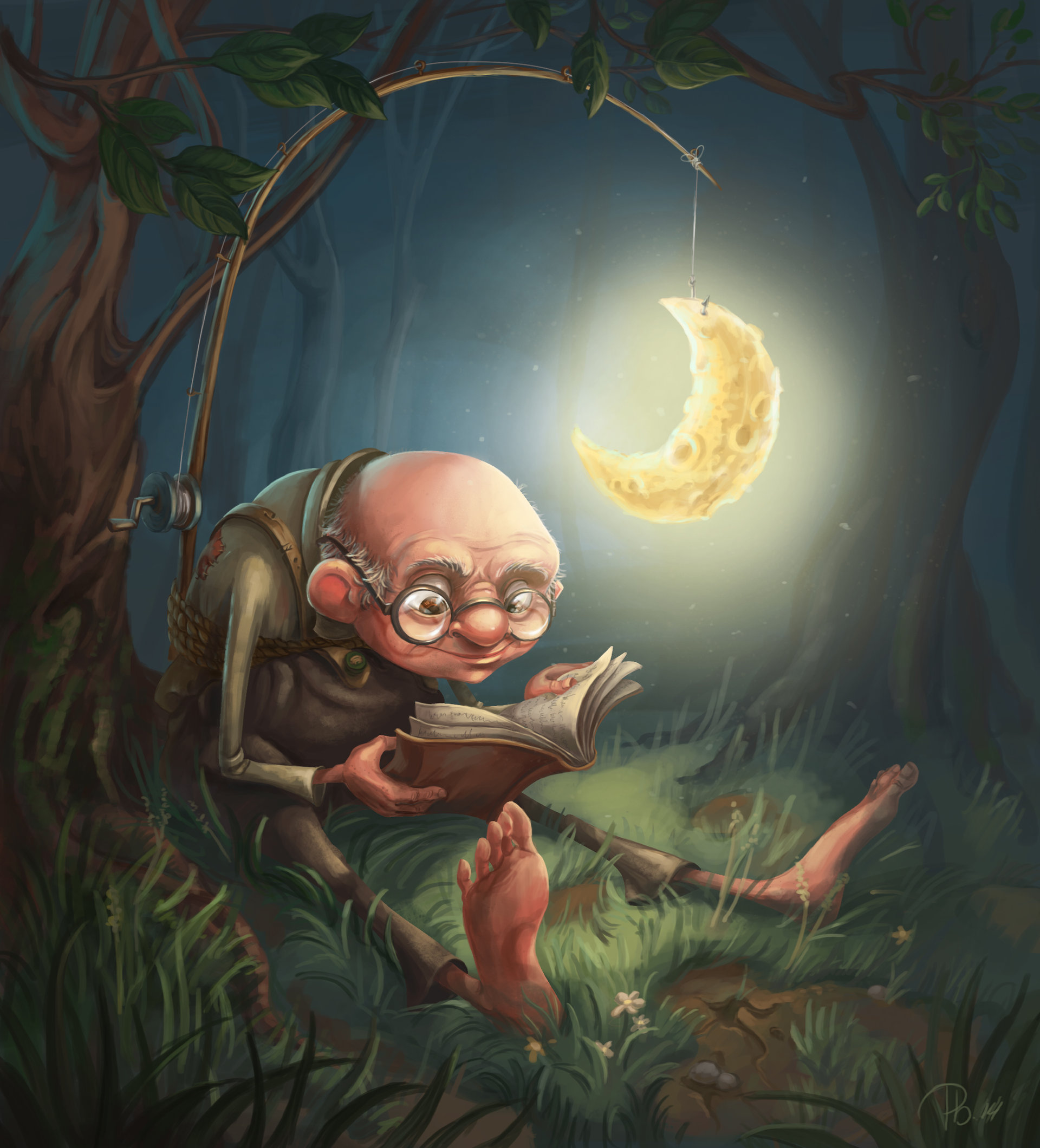 ArtStation - Midnight Reading