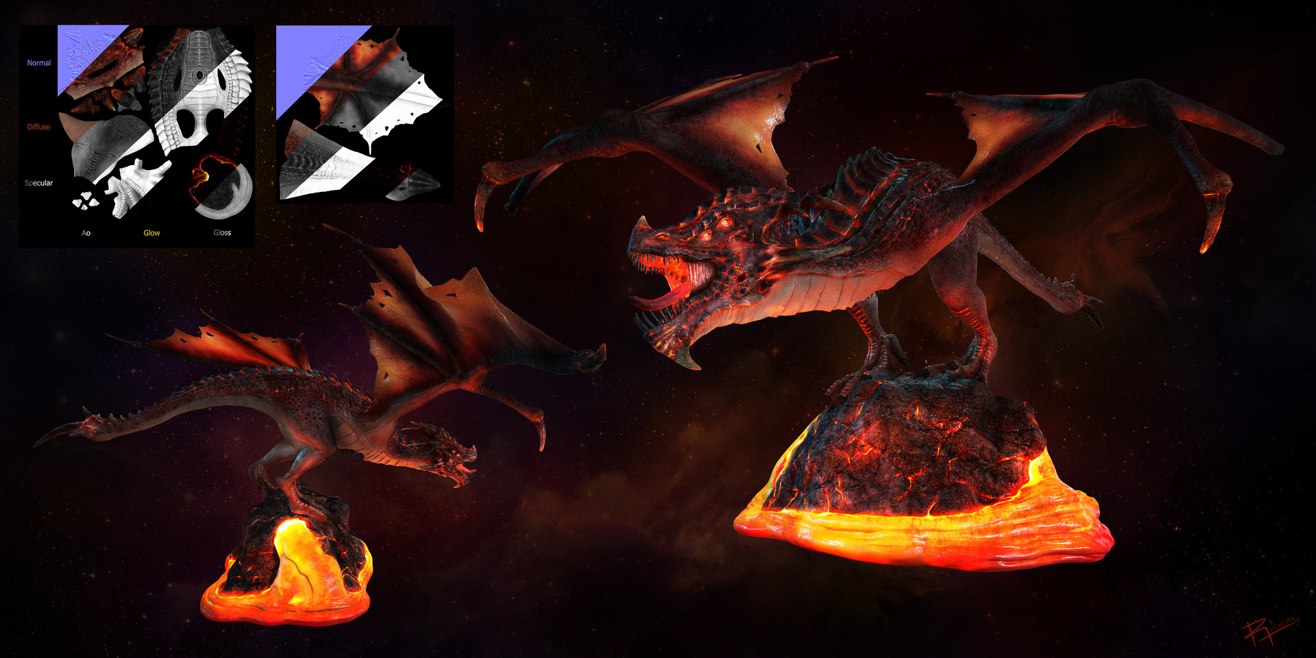 ArtStation - Dragon Render