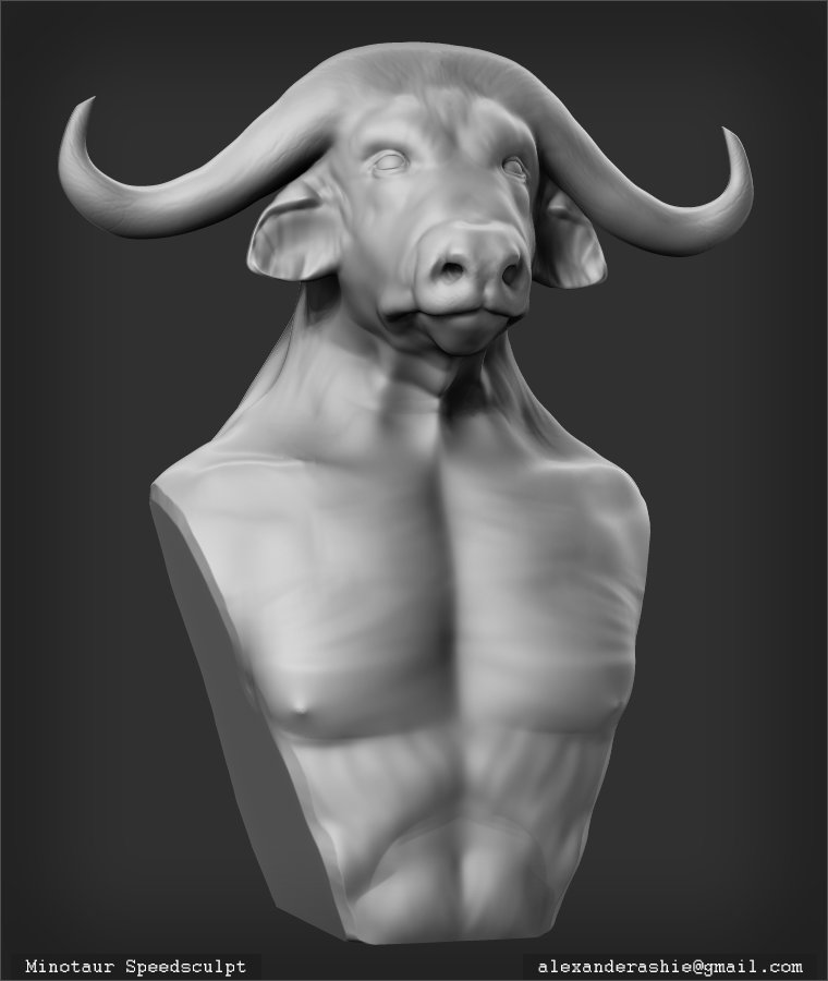 ArtStation - Minotaur Speedsculpt