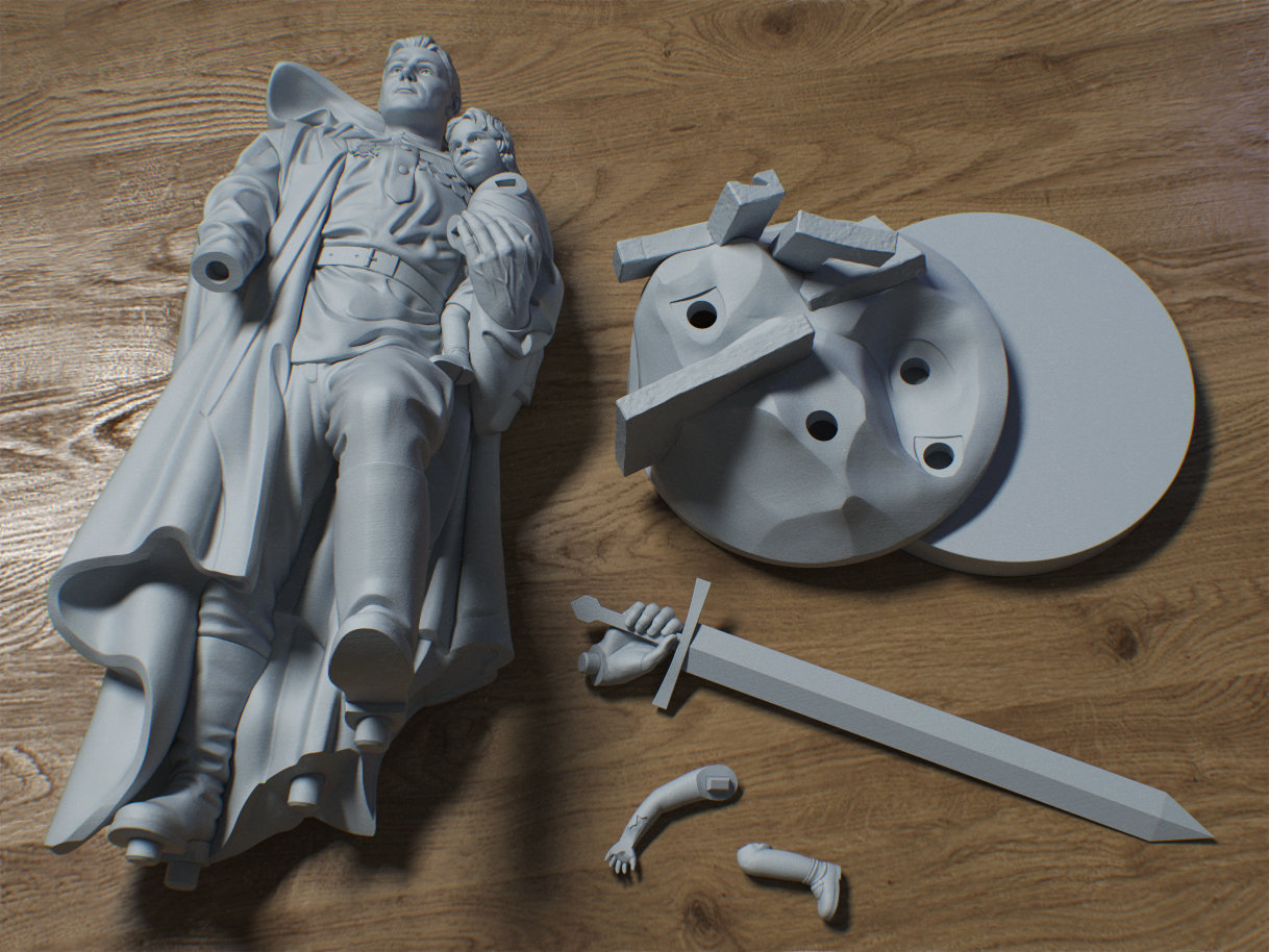 ArtStation - Soviet War Memorial (3d print)