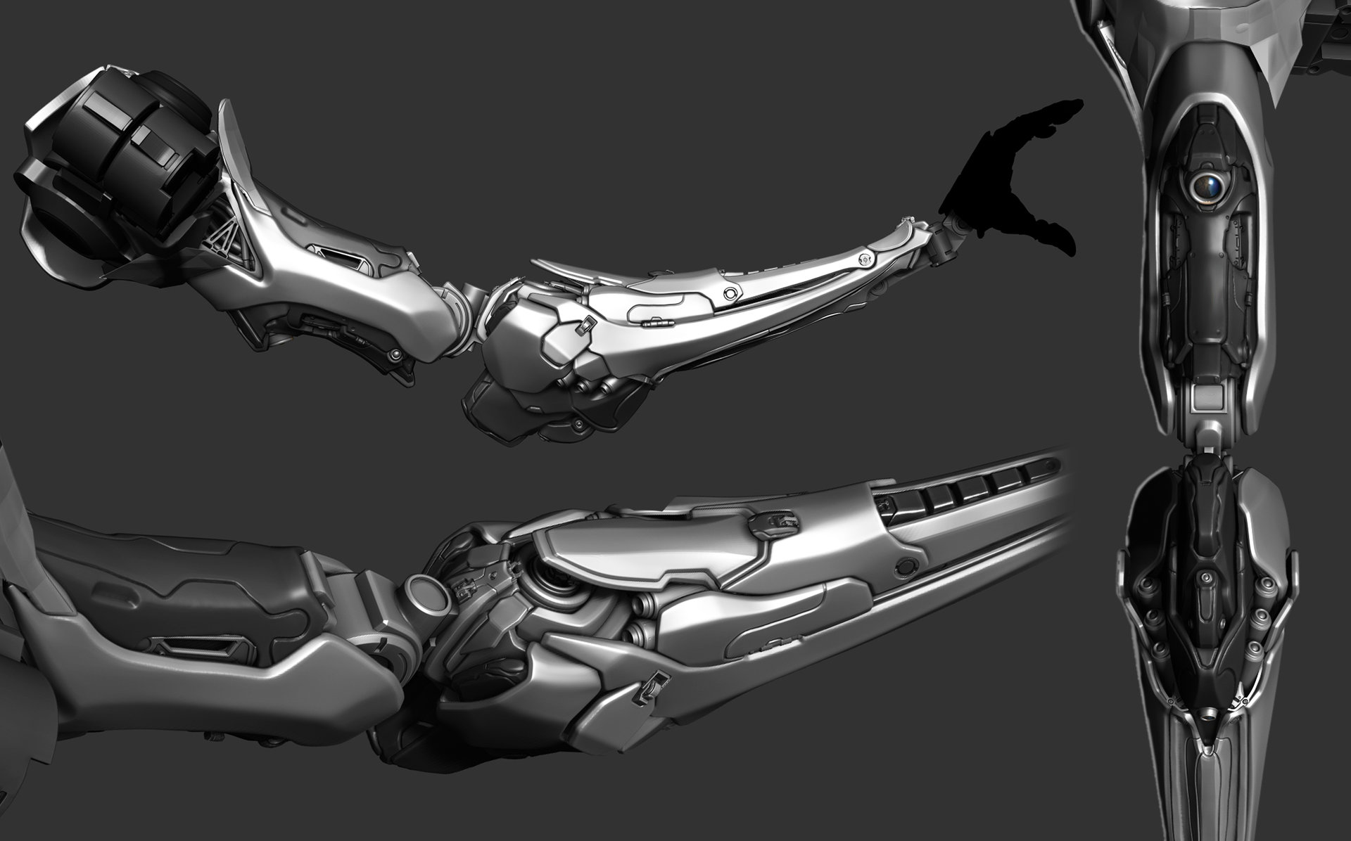 ArtStation - Mecha Mewtwo design (arm)