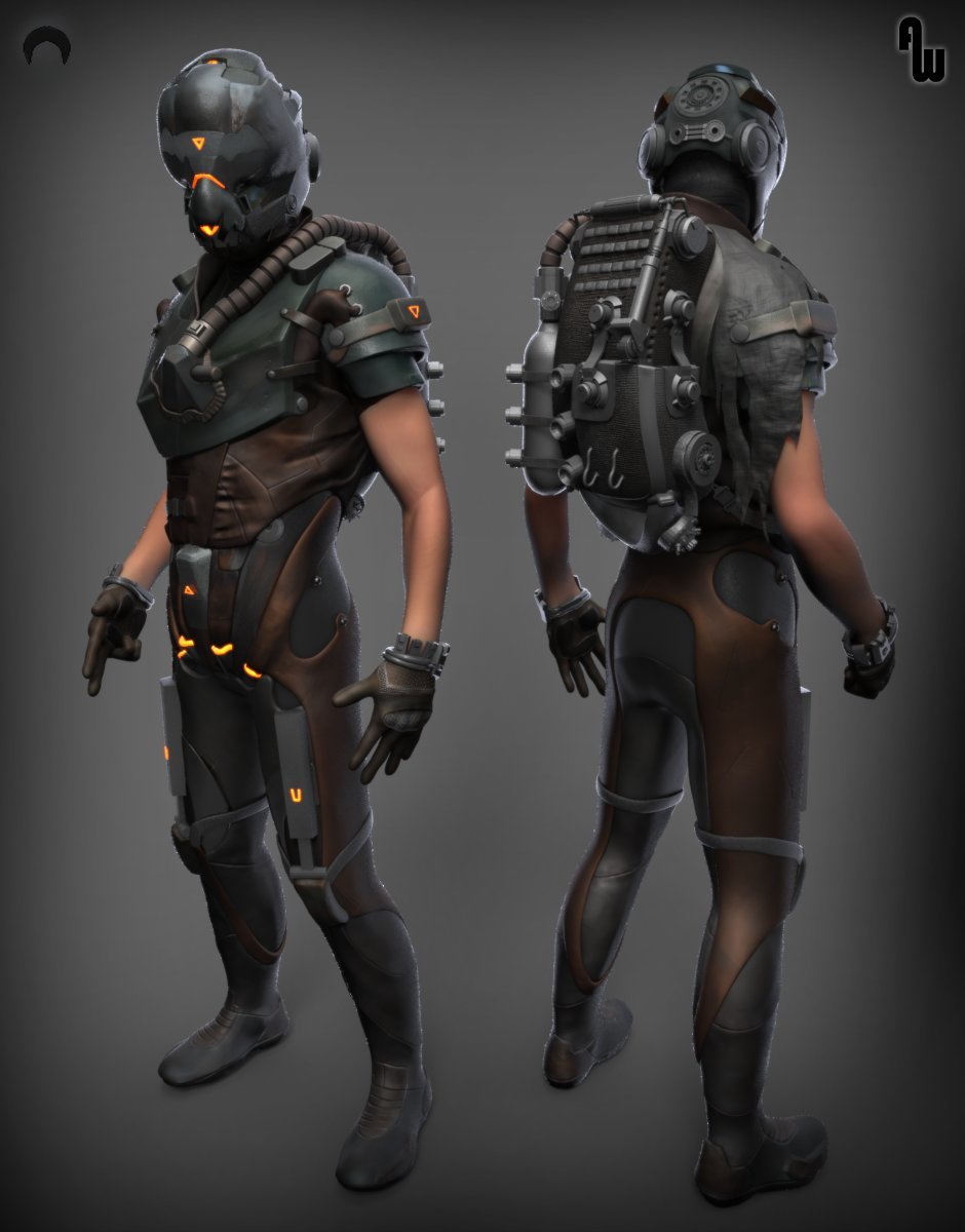 ArtStation - Futuristic Pilot