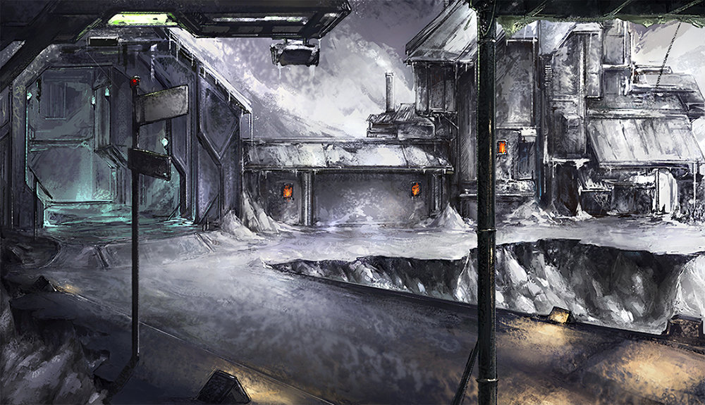 ArtStation - Snow - Factory - Stand
