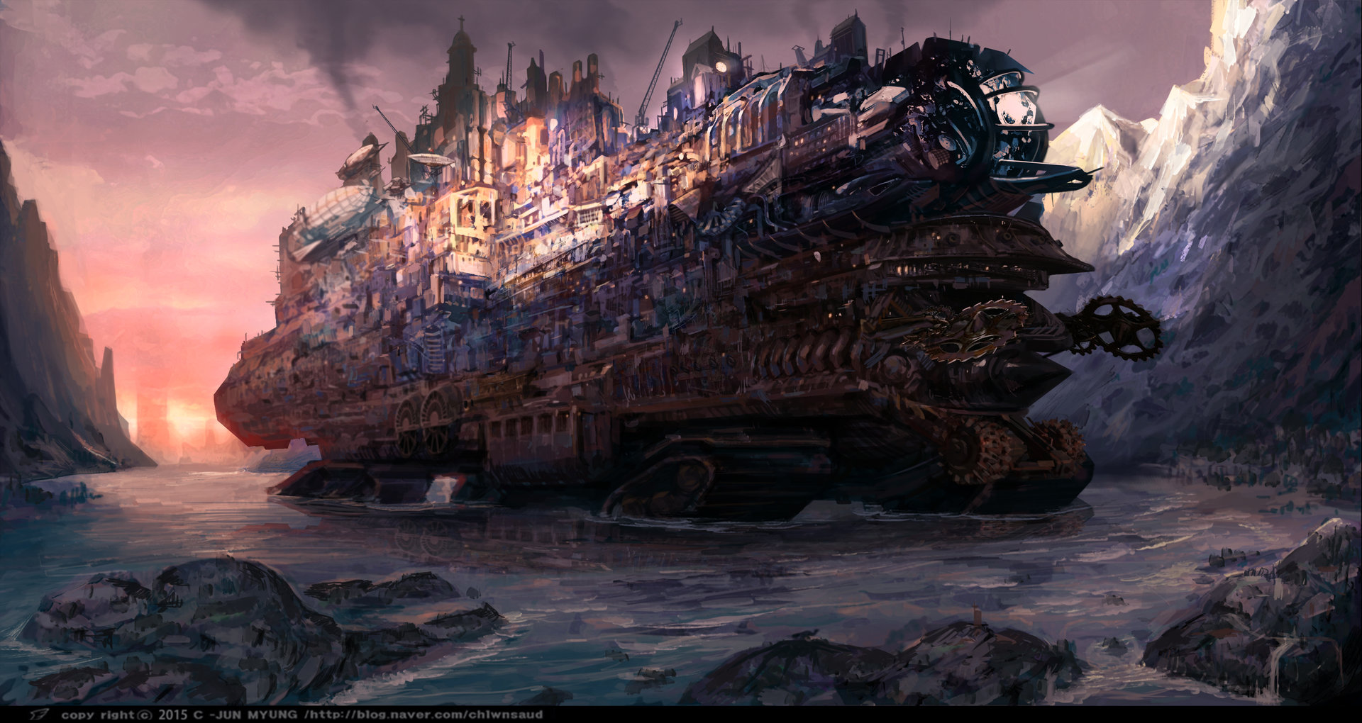 ArtStation - Moving city