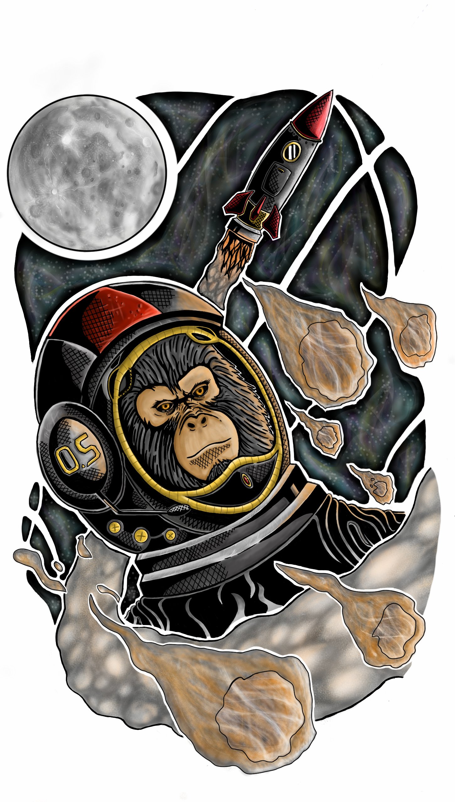 ArtStation - Monkey in Space