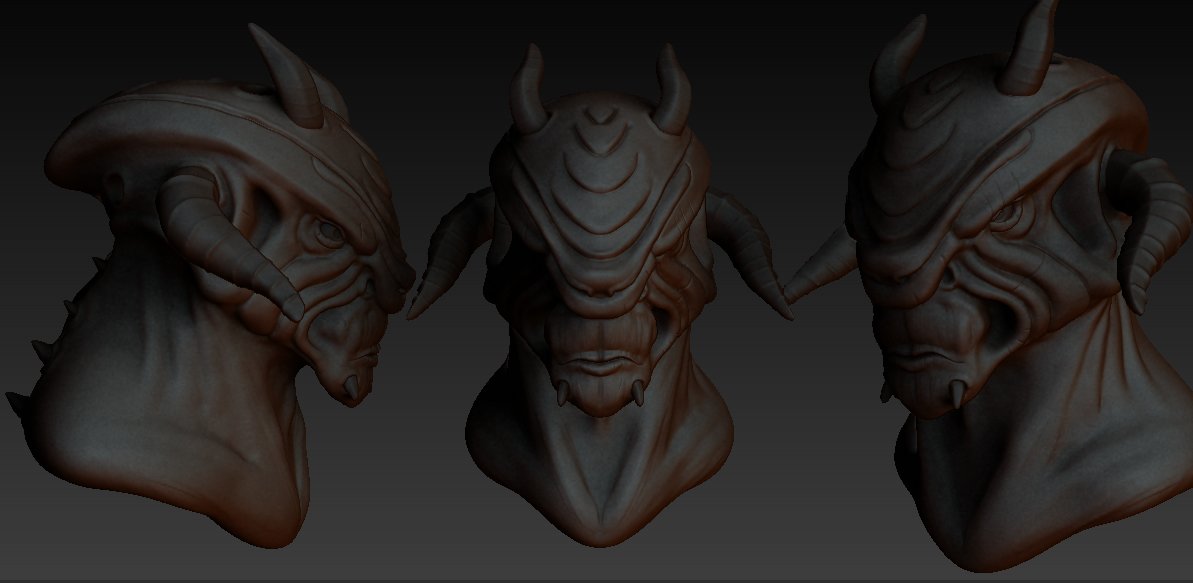 Artstation Turntable Creature Speed Sculpt Zbrush Mundo Tres D Para