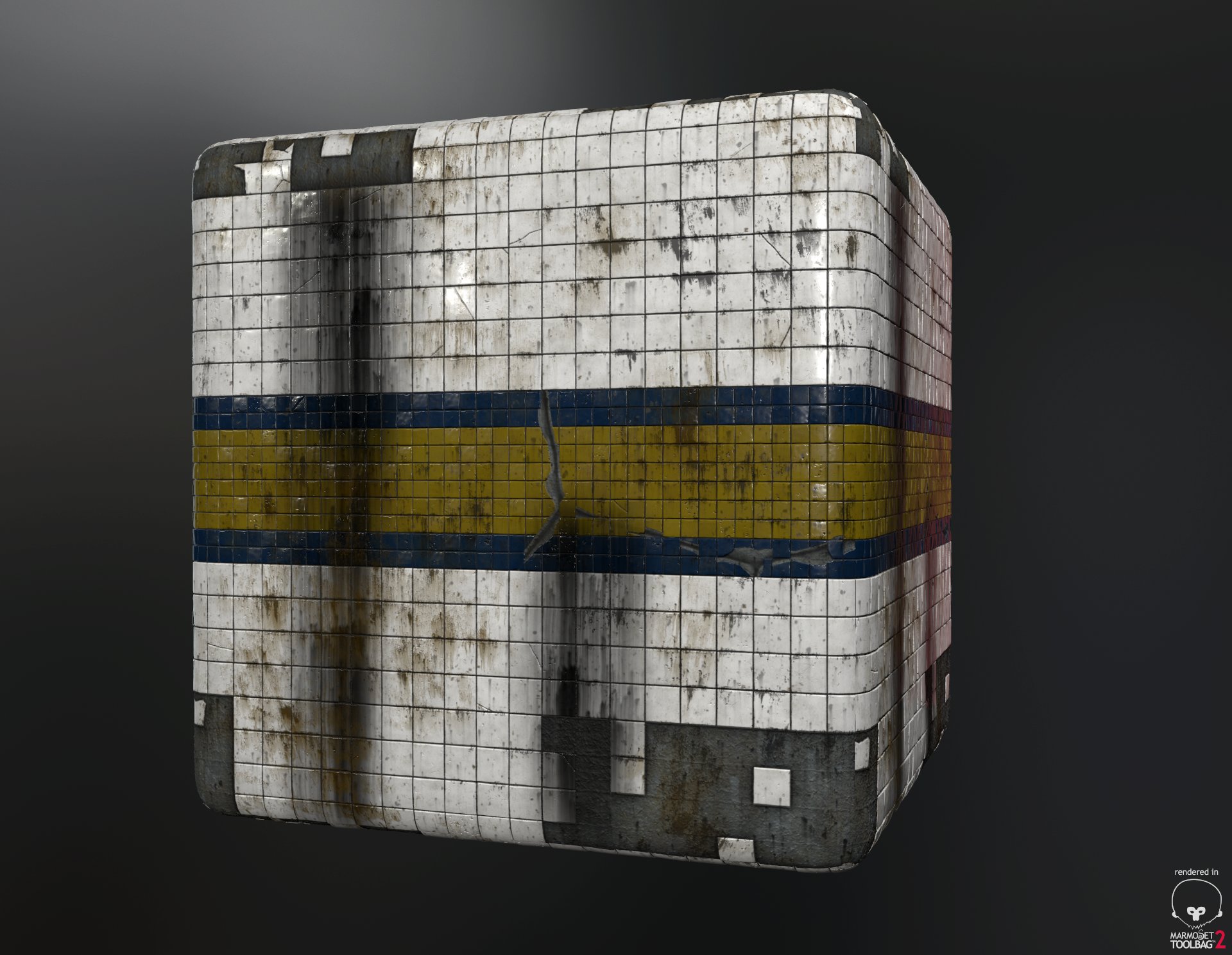 ArtStation - Procedural Dirty Subway Tile, Shane Gaudry
