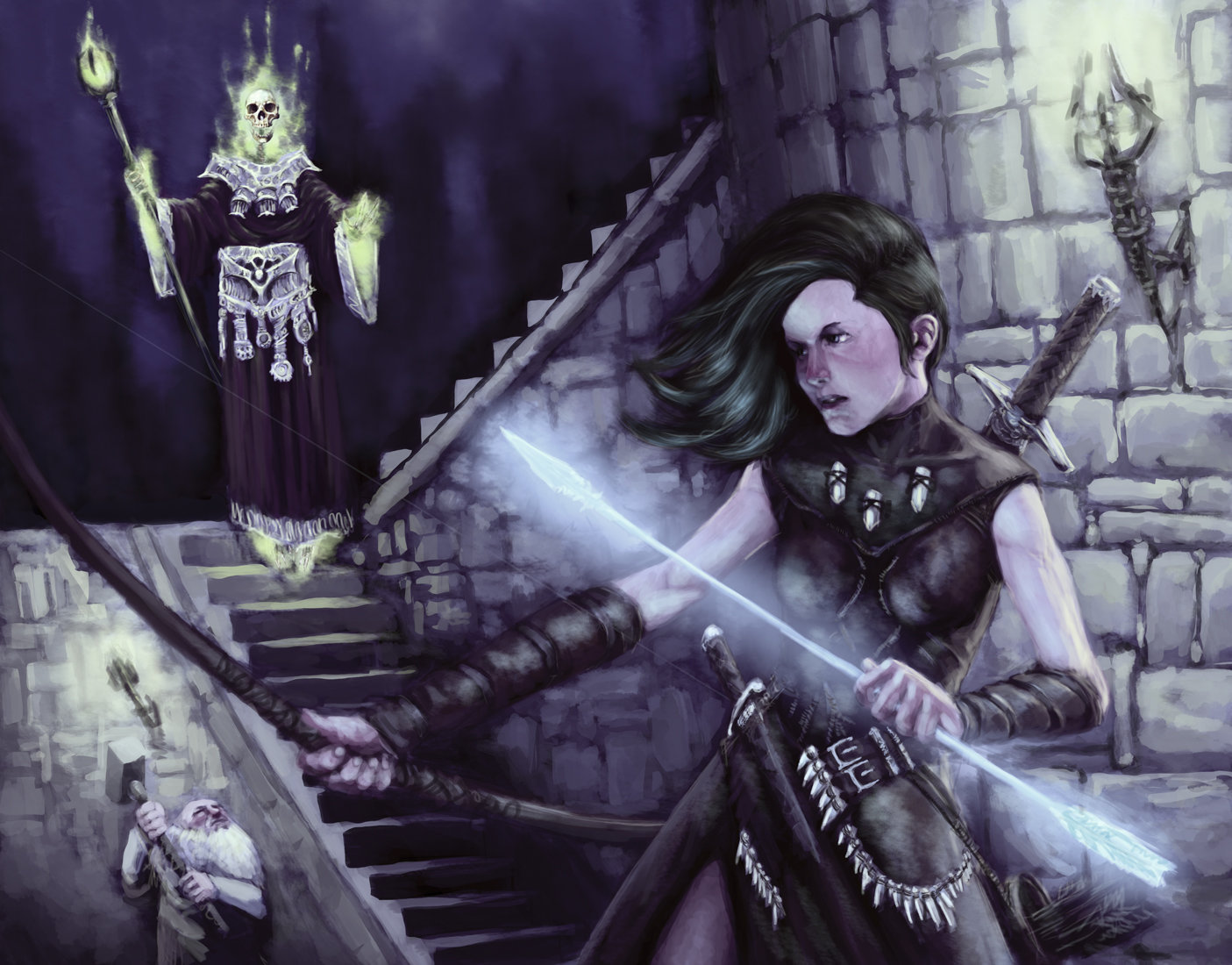 ArtStation - Sister of Ravens Slays the Lich-King