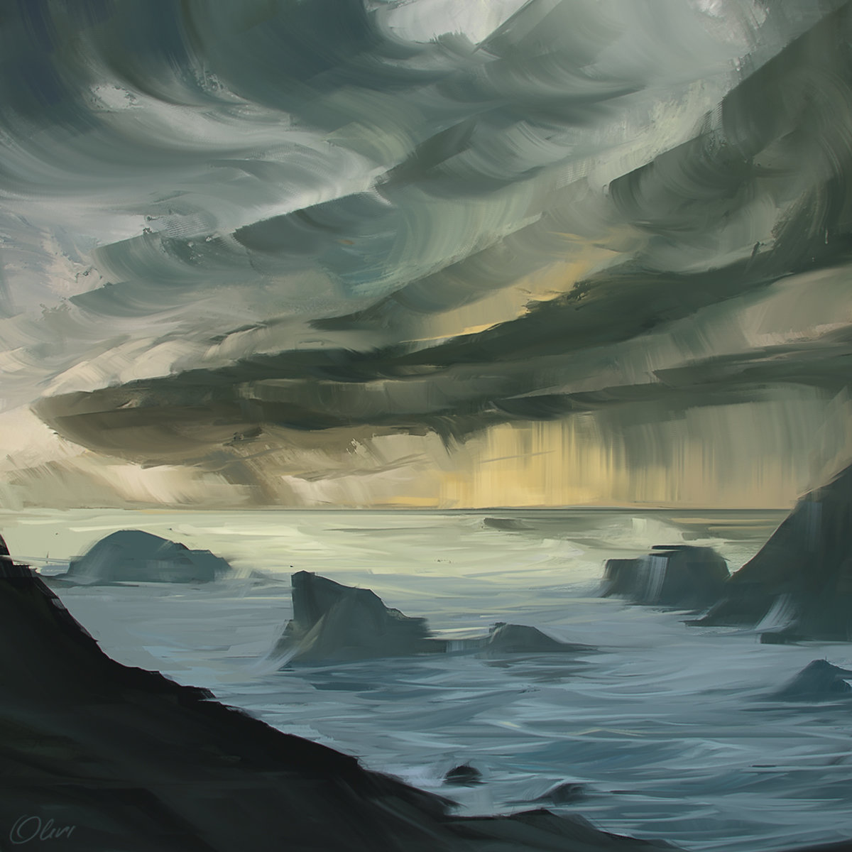ArtStation - Stormy weather