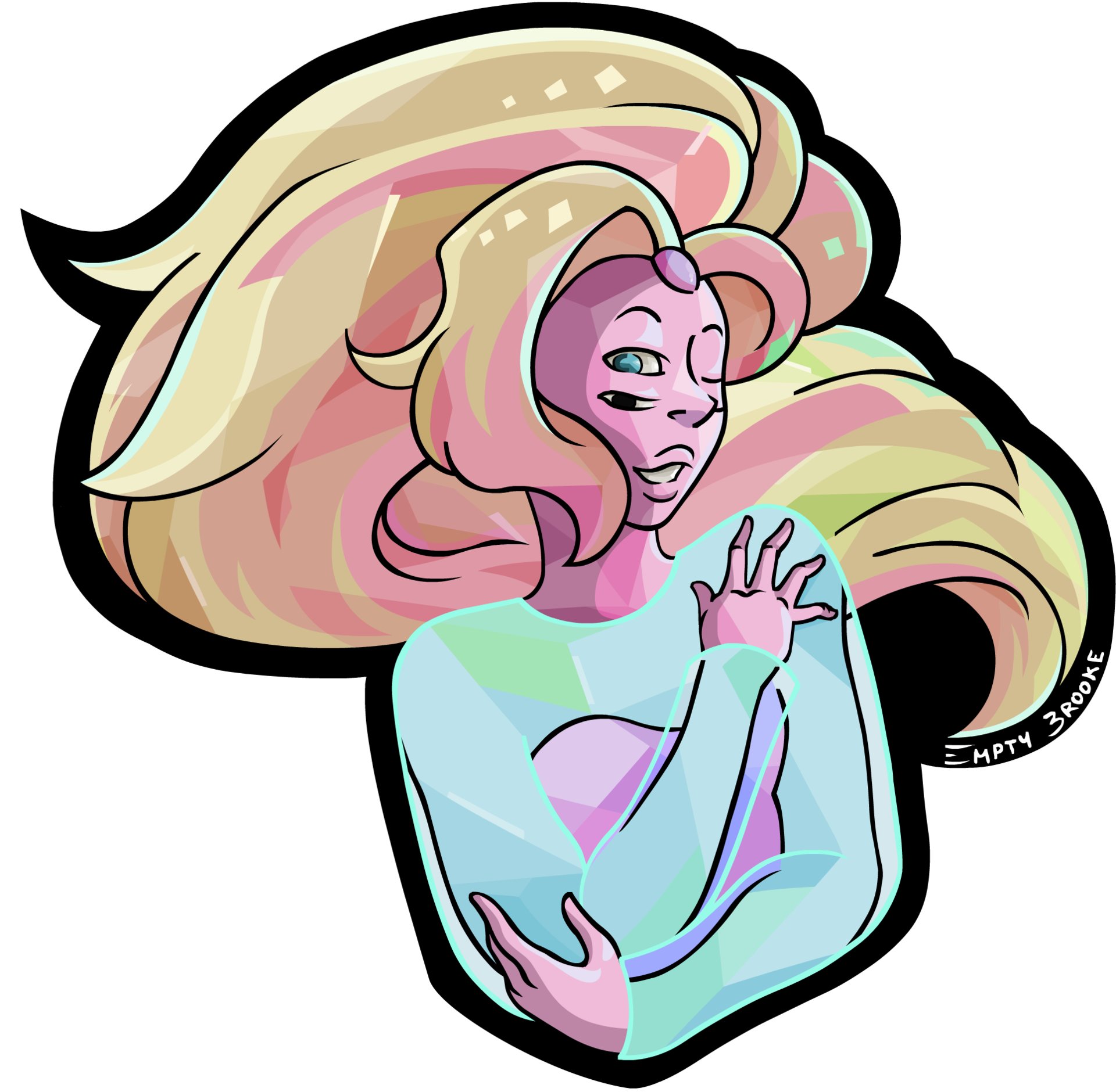 ArtStation - Rainbow Quartz [fanart--keychain design]