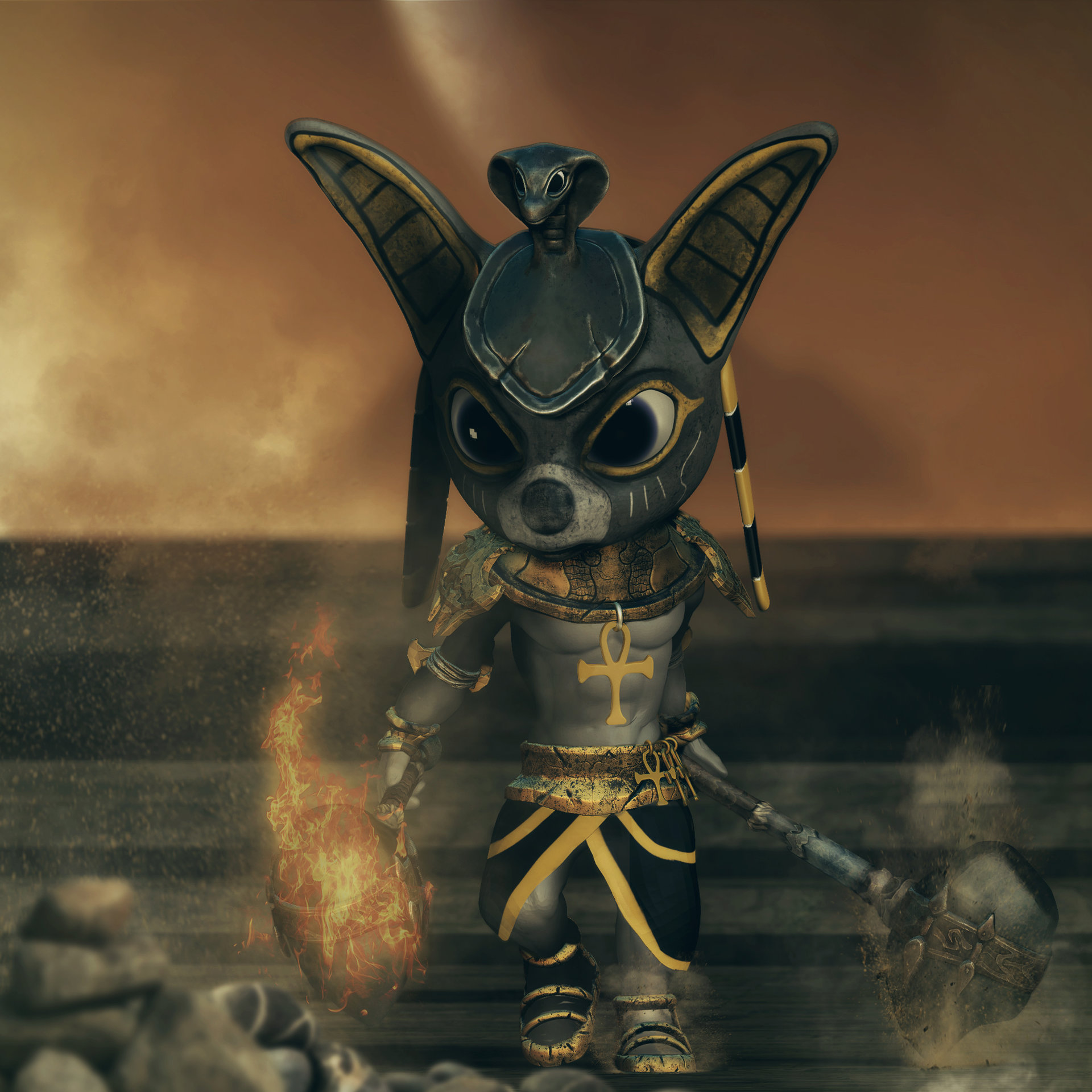 ArtStation - nasus chibi