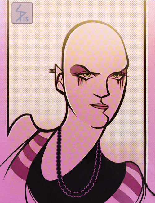 Savina Petkova - goth chick