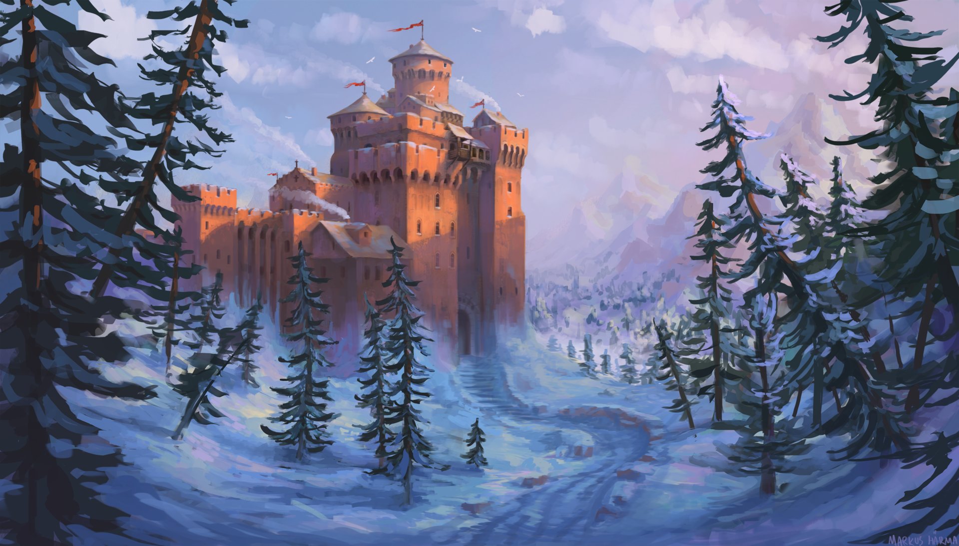 ArtStation - Orange Castle