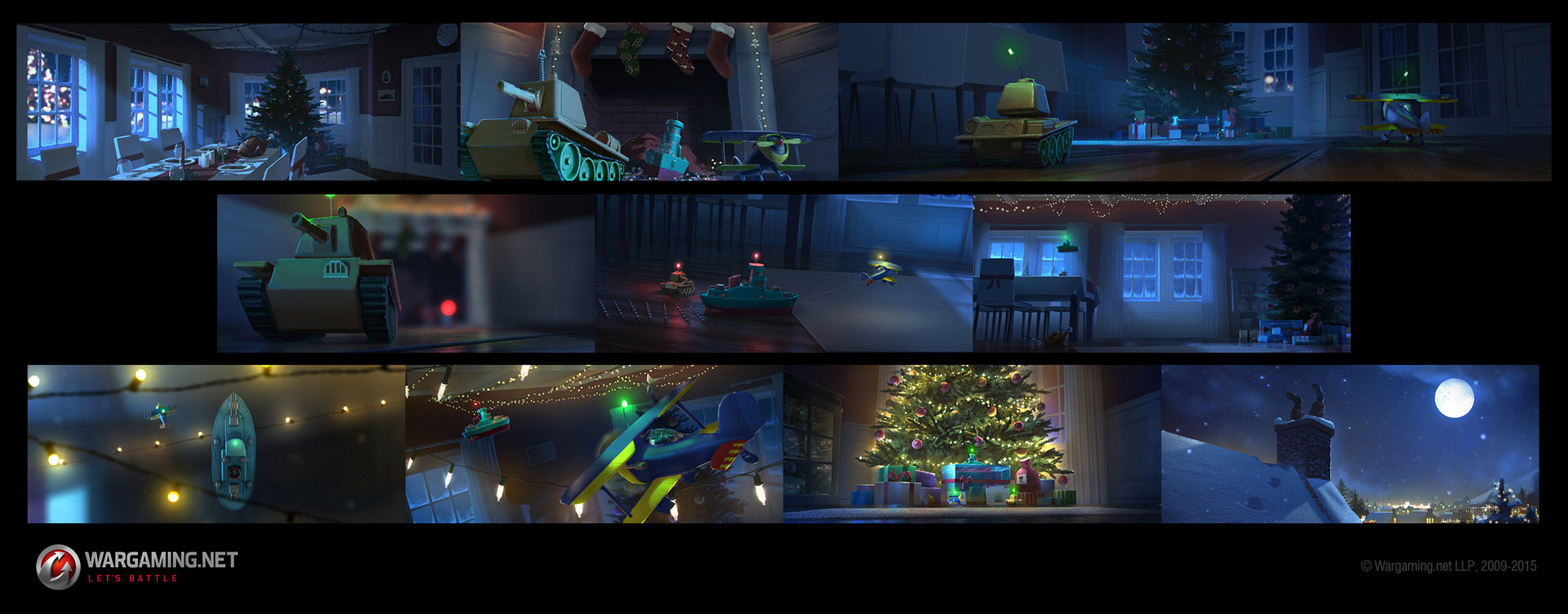ArtStation - Color script for CG animation short - "Wargaming Holiday ...