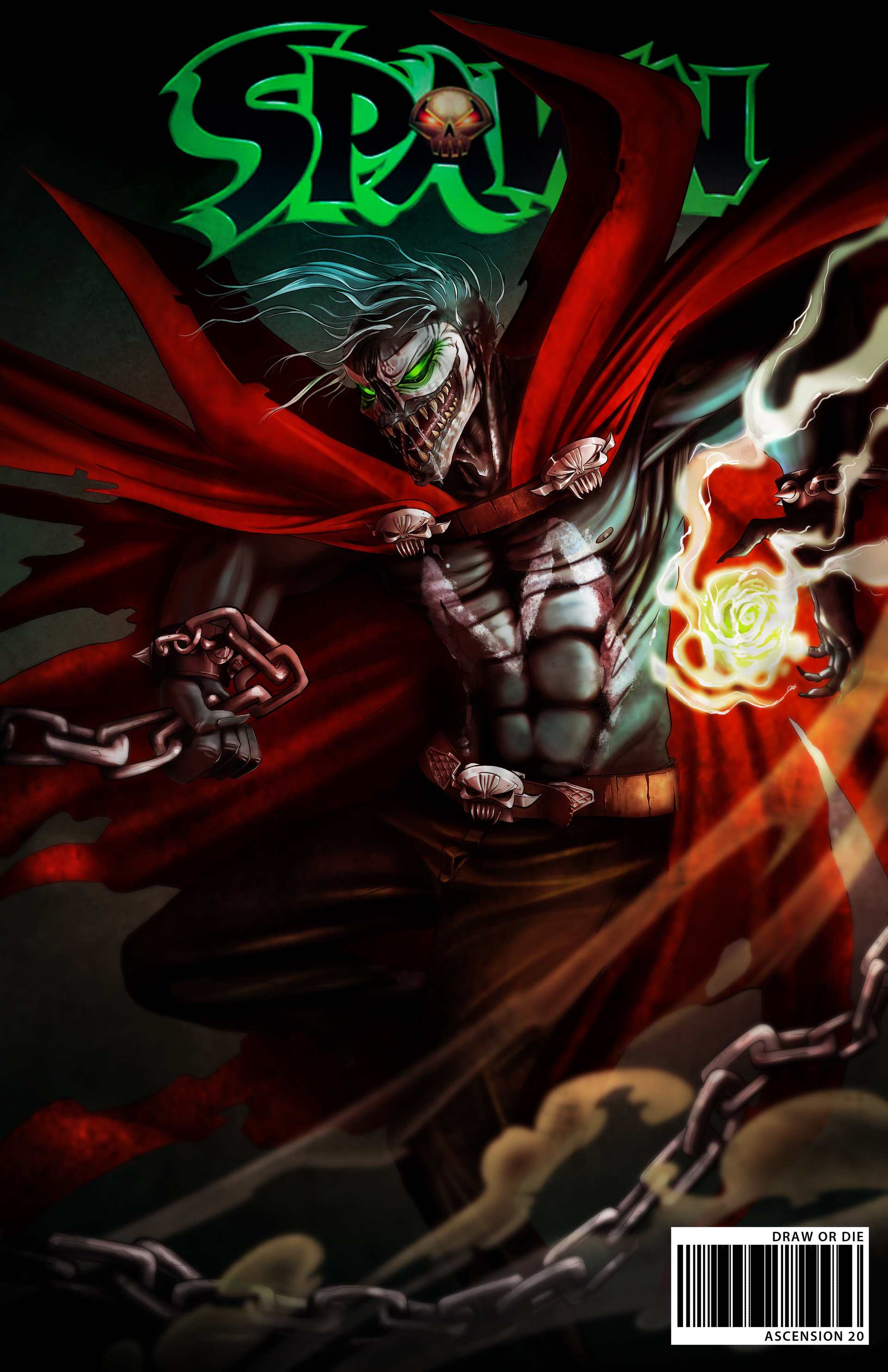 ArtStation - Spawn - redesign for cover art - online challenge