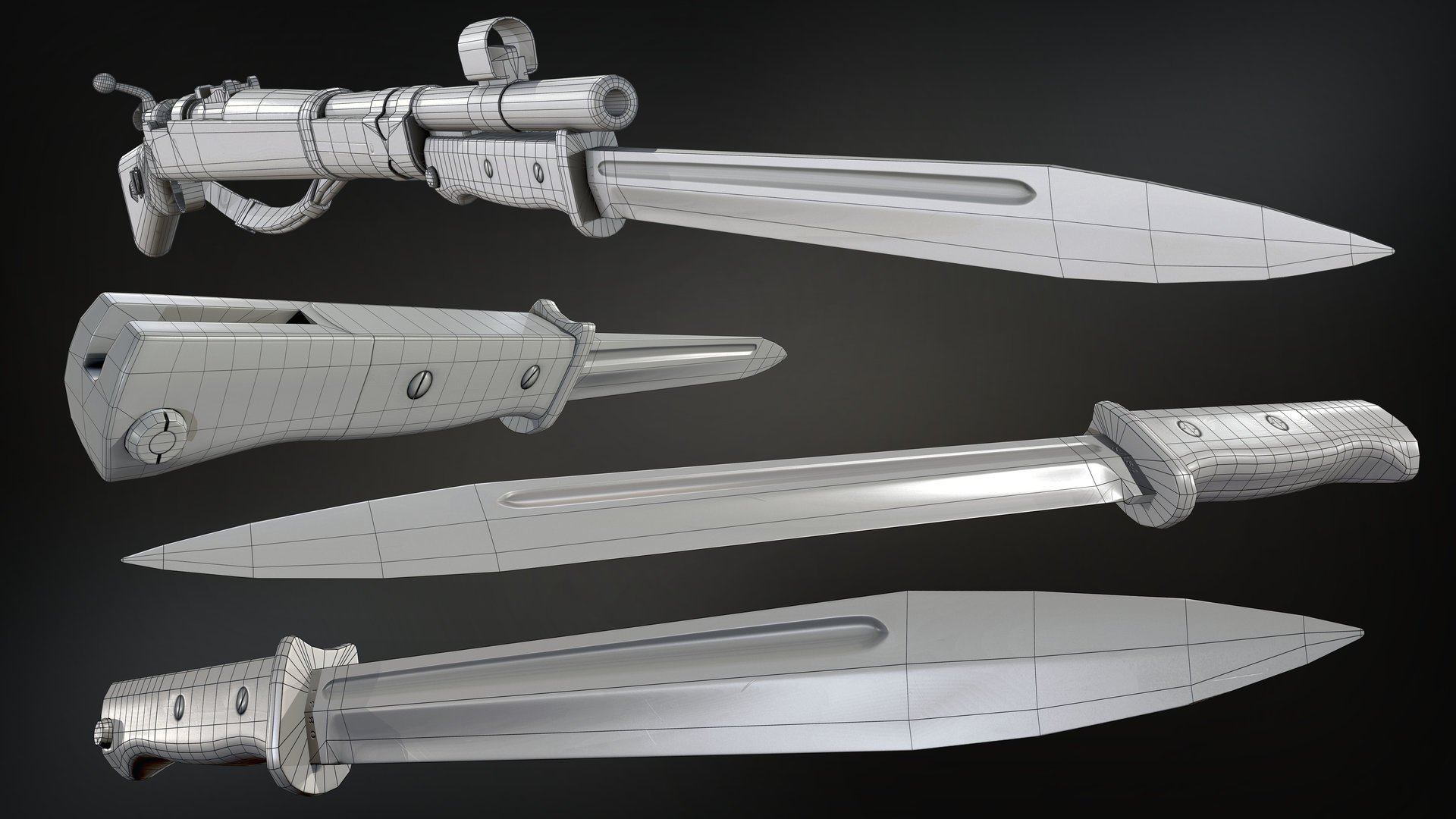 Israel Pargas - WW2 Kar 98 Mauser sniper rifle with bayonet