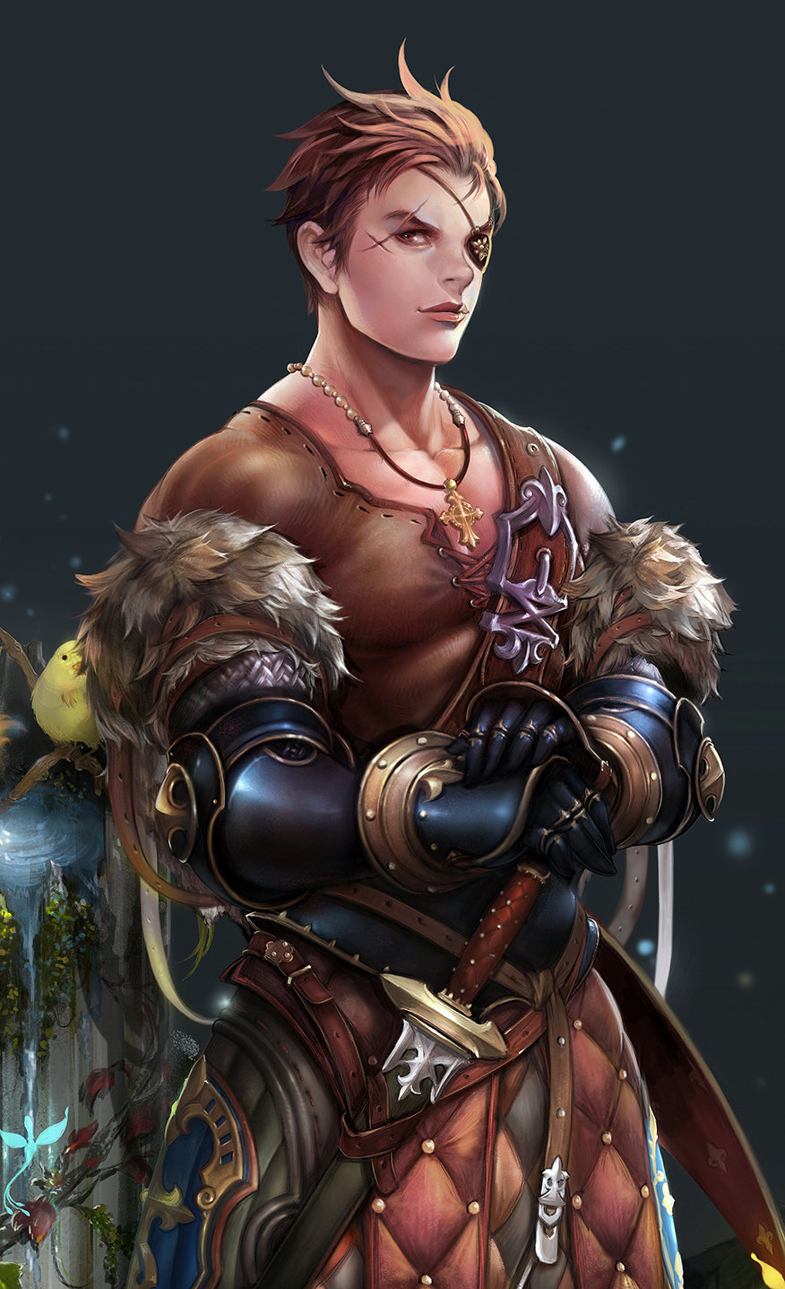 ArtStation - Knight and his loyal wolf