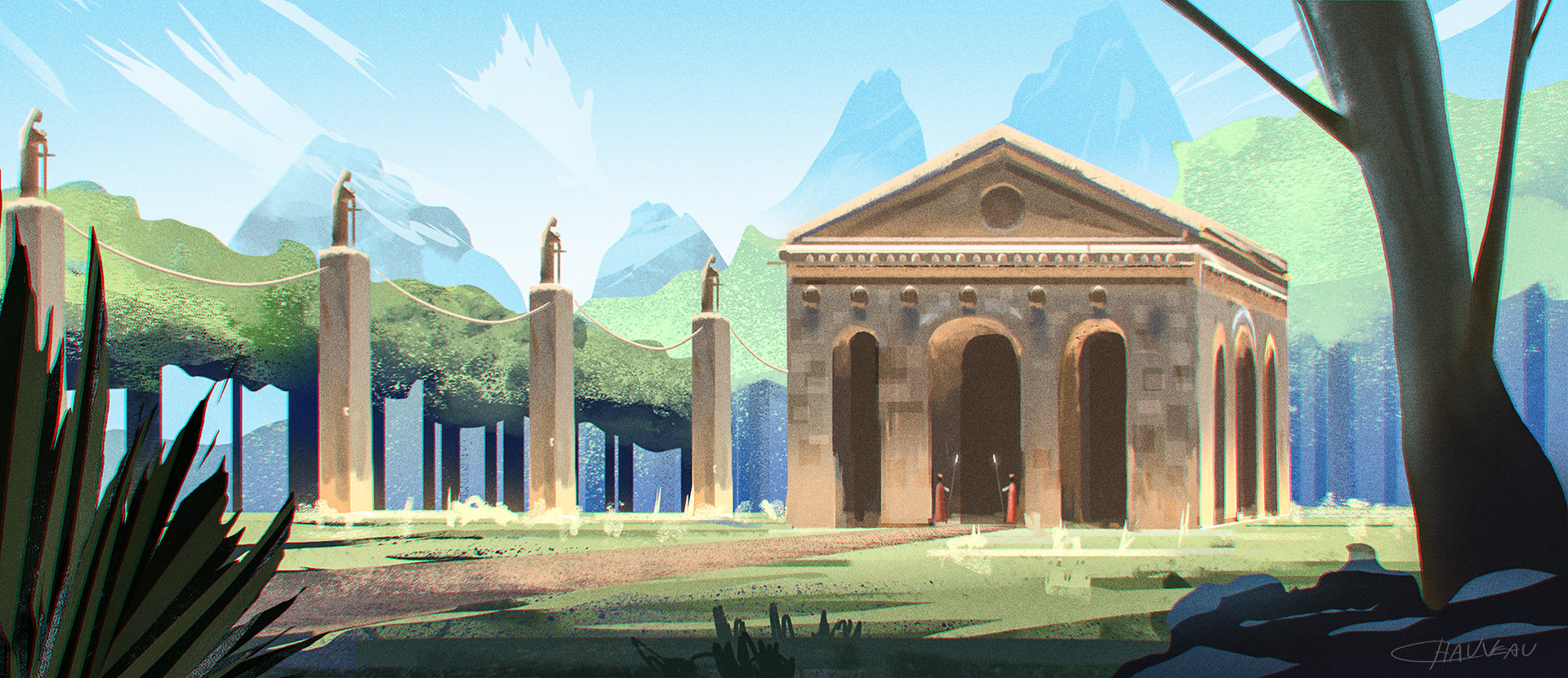 ArtStation - Forest temple
