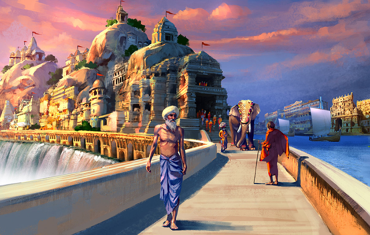 ArtStation - Indian city concept