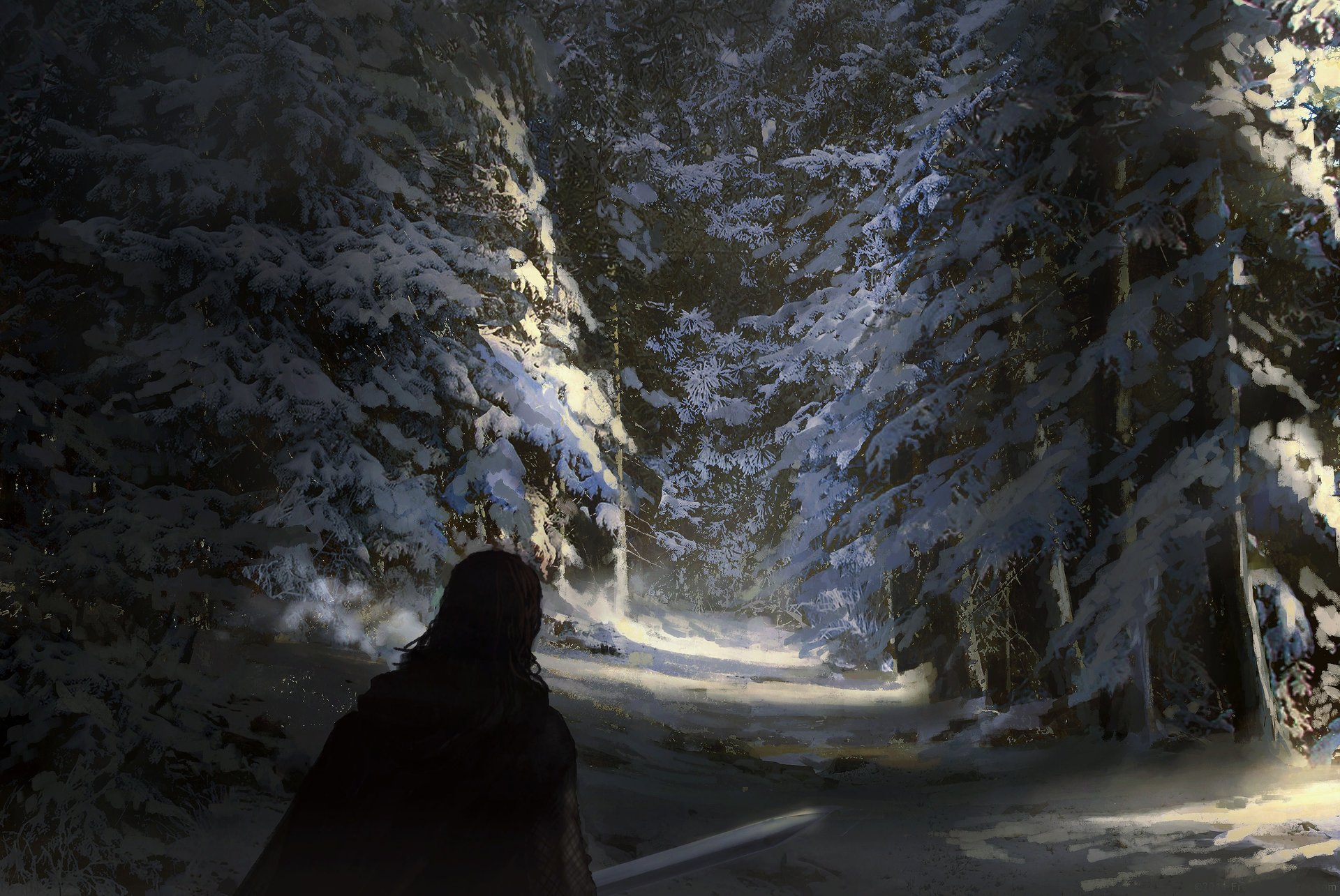 ArtStation - Snowy Forest