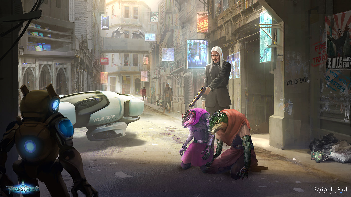 Scribble Pad Studios - TitansGrave - Concept Design - Aankia Flashback