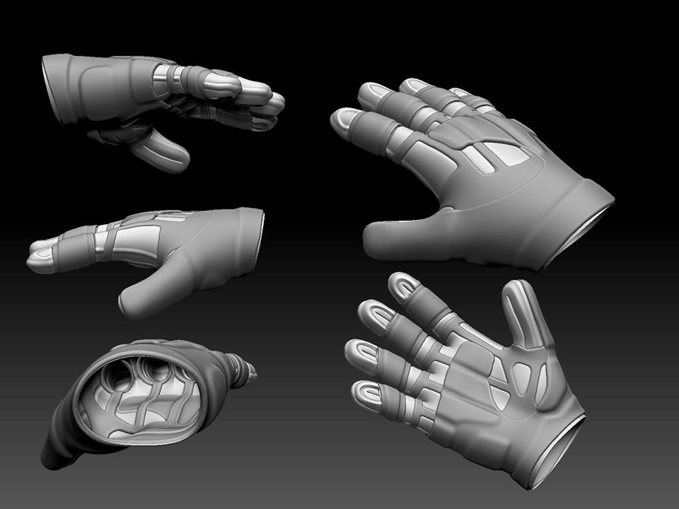 ArtStation - Hand glove design - Ammobox Studio