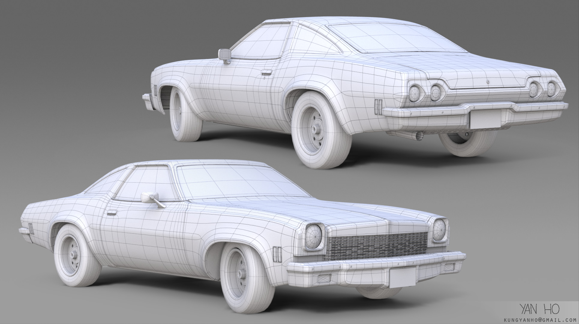 YanHo - 3D Artist Portfolio - 1973 Chevrolet Chevelle