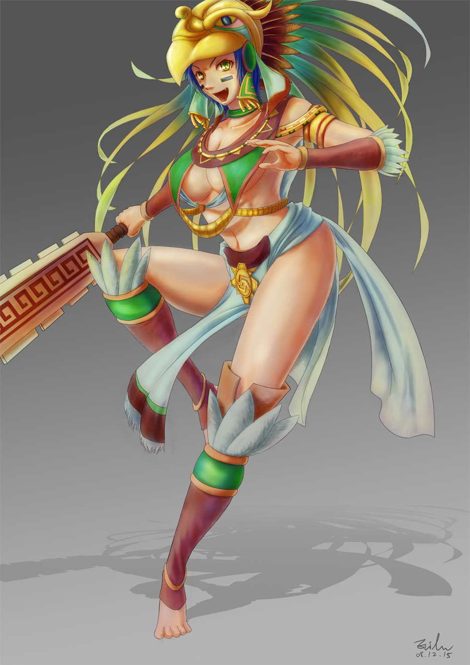 ArtStation - Aztec Eagle Warrior