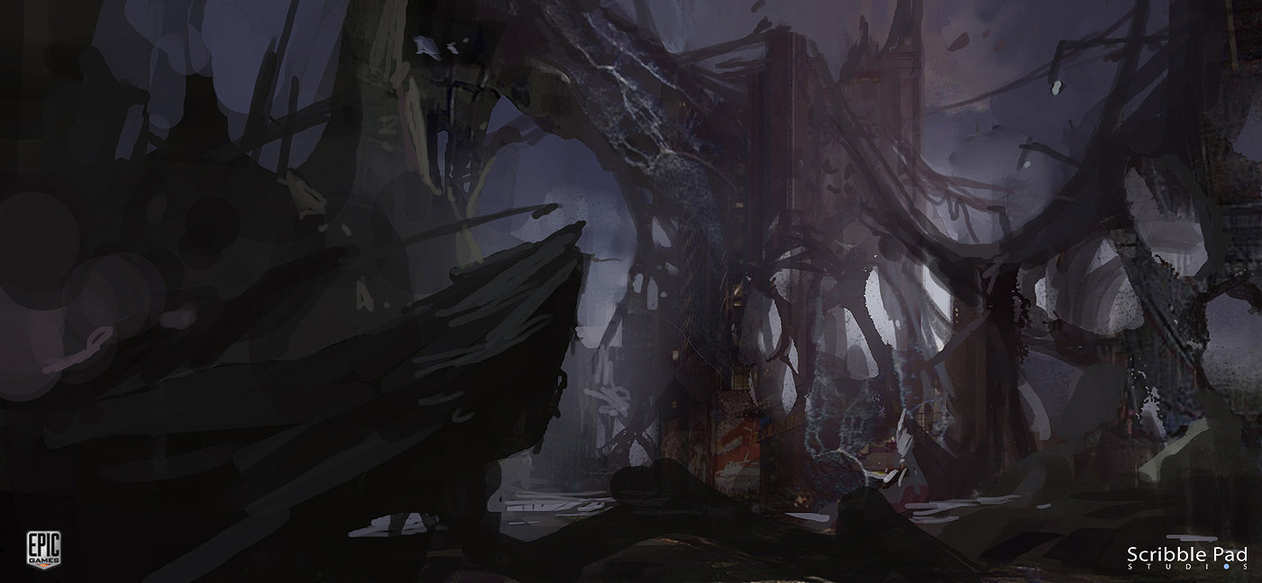 Scribble Pad Studios - Epic Games - Concept Design Sketch