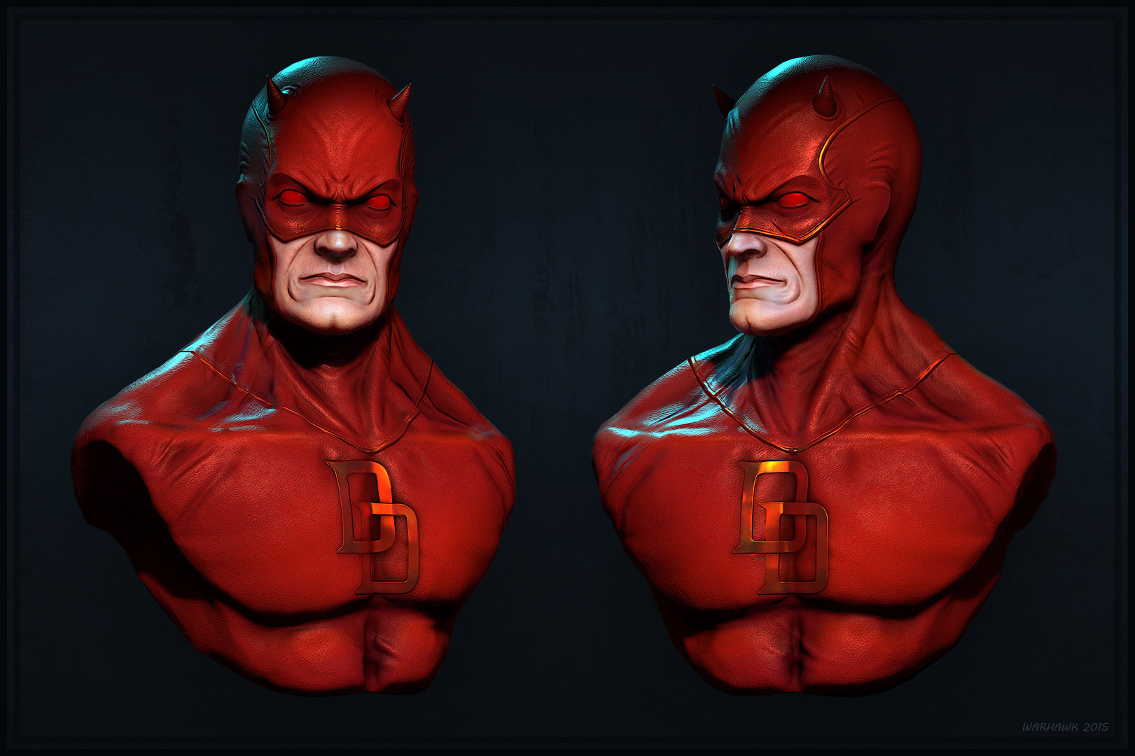 ArtStation - Daredevil_bust