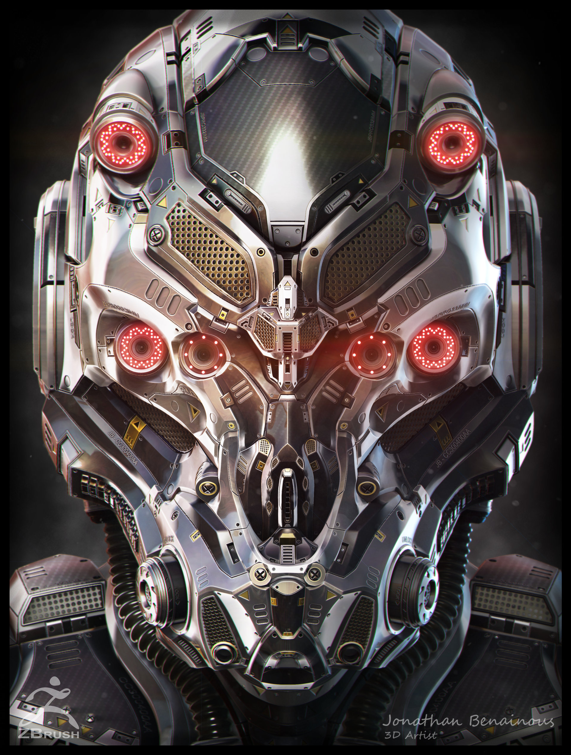 Jonathan BENAINOUS - Sci-Fi Helmet - by Jonathan BENAINOUS