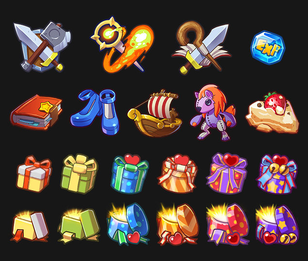 ArtStation - 2014 icons art work