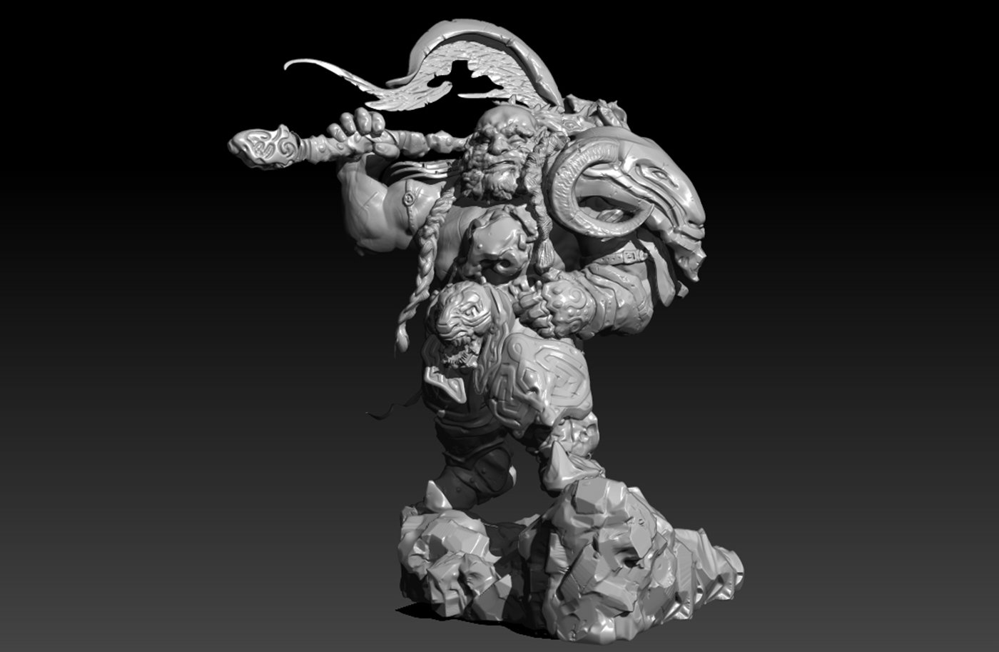 ArtStation - Dwarf zbrush sculpture