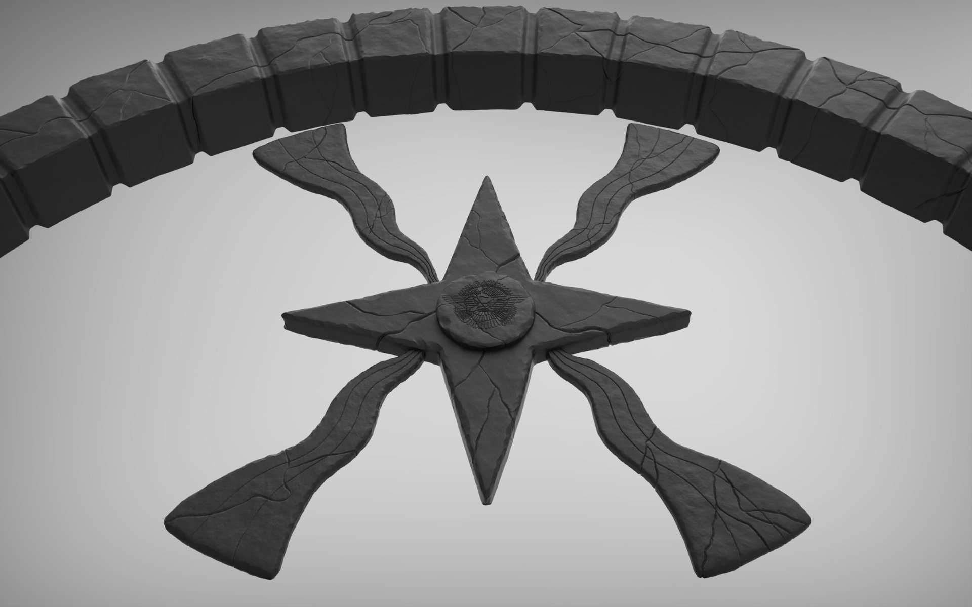 ArtStation - Assyrian Artifact (Flag Symbol) - HP, Ninb Adam