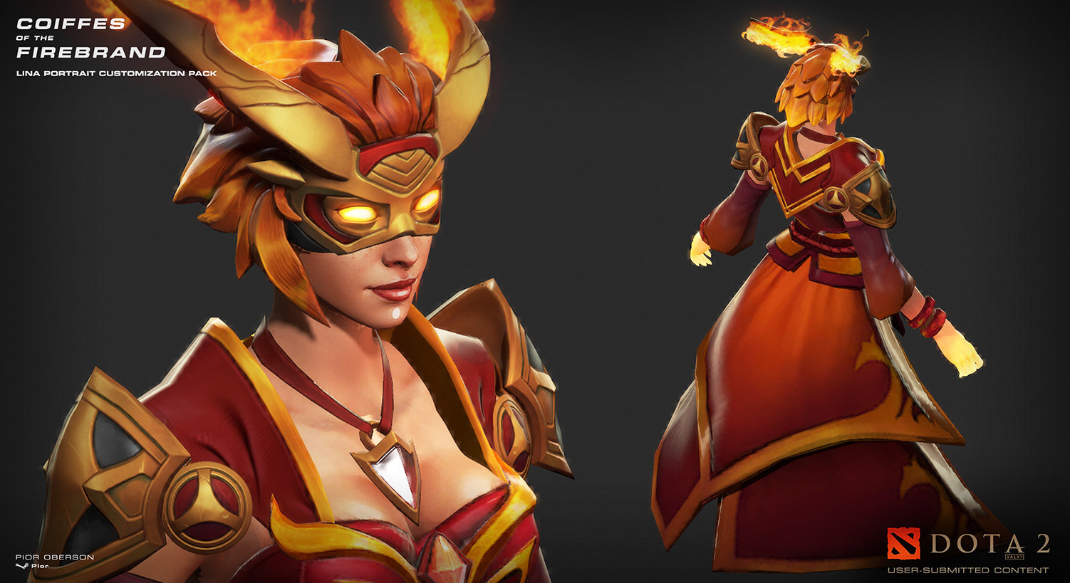 Andrei Dumitrescu - Coiffes of the Firebrand - Lina customisation bundle
