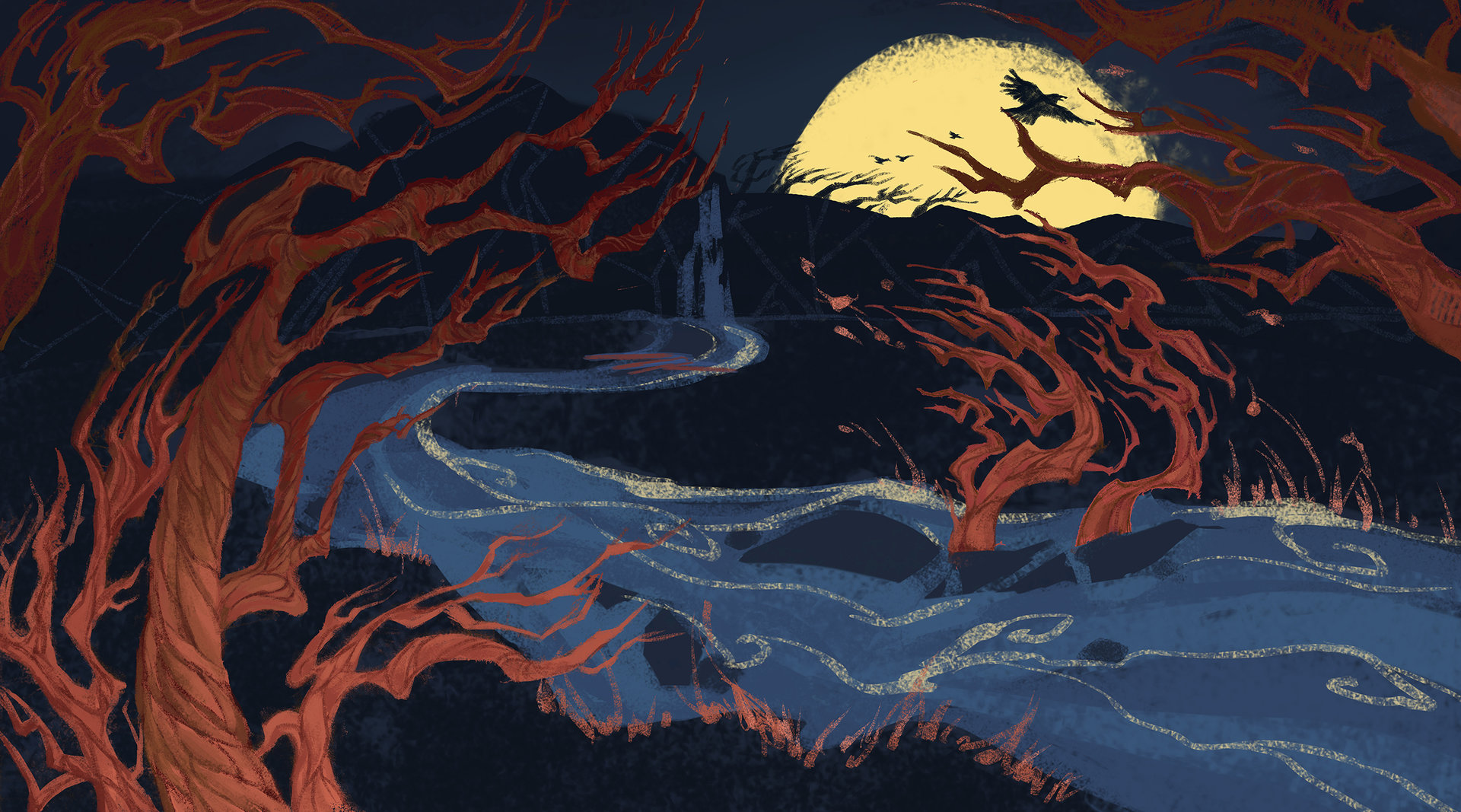 ArtStation - Environment concept for Little Red Riding Hood (Children's ...