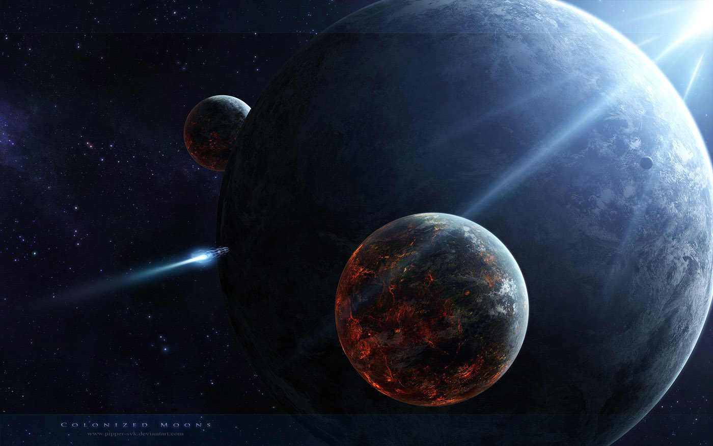 ArtStation - Colonized Moons