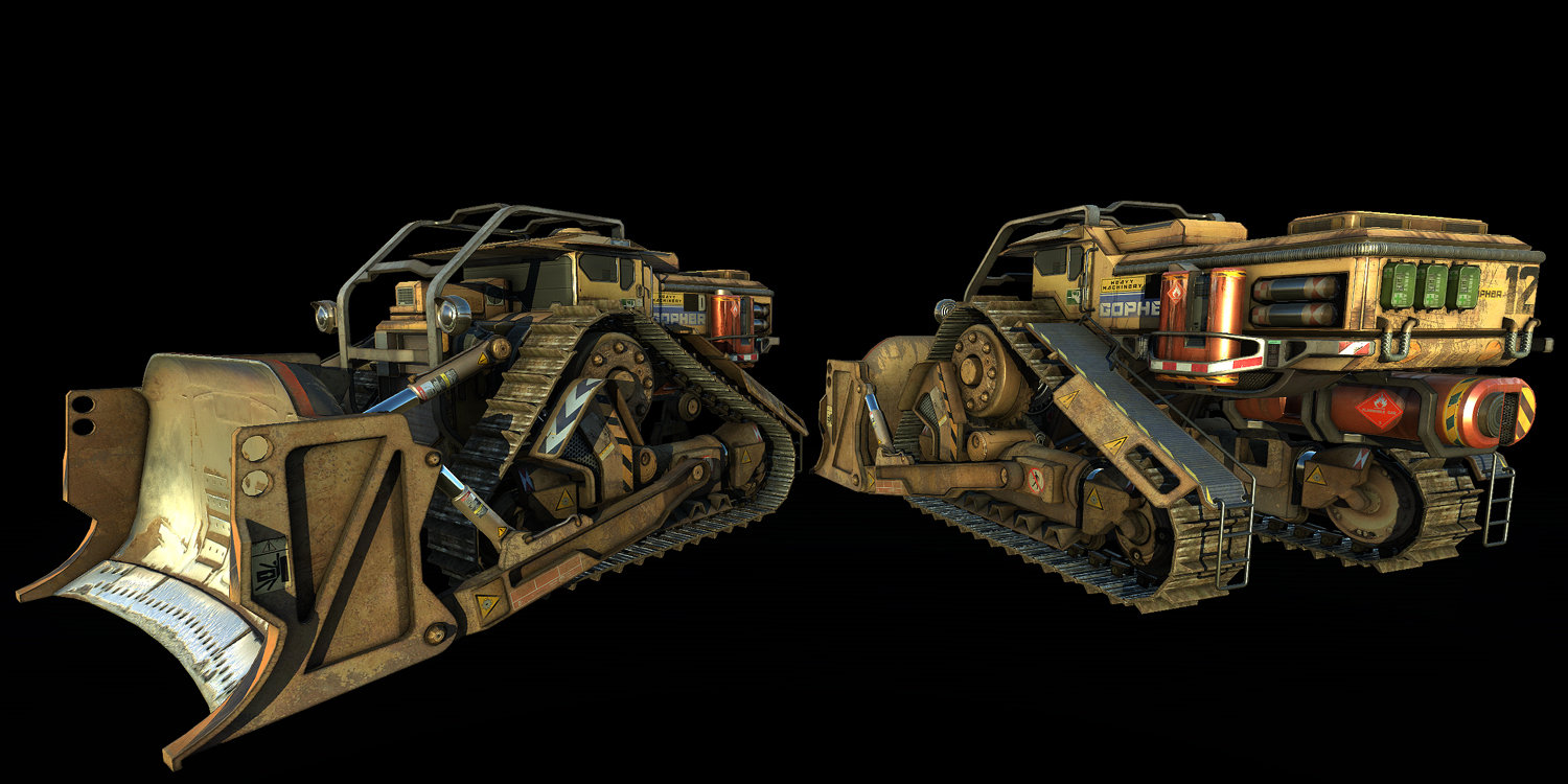 ArtStation - EVOLVE bulldozer