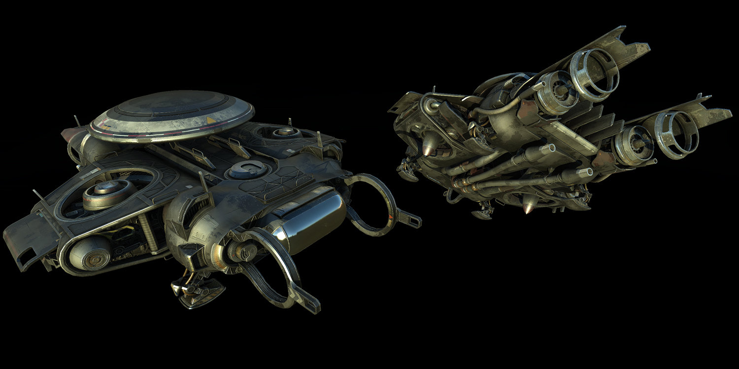 ArtStation - EVOLVE recon ship