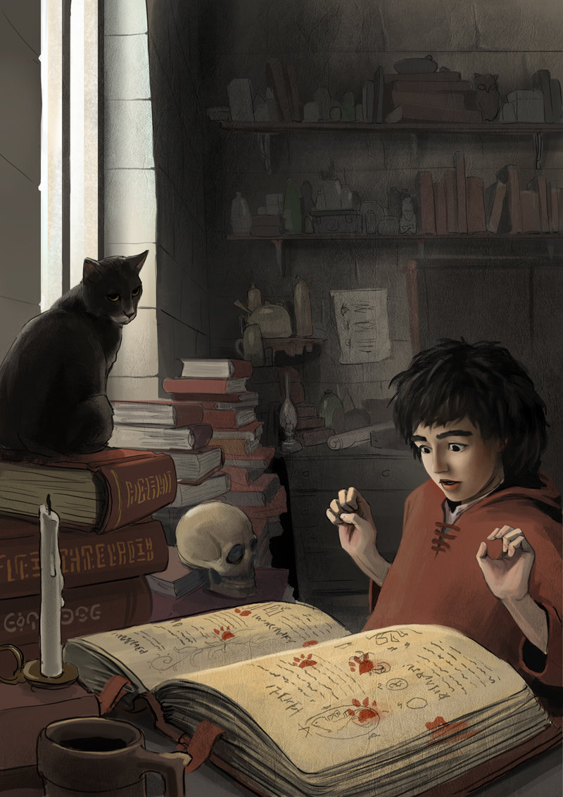 Nikita Golubev - Book Illustrations for Jinx by Sage Blackwood