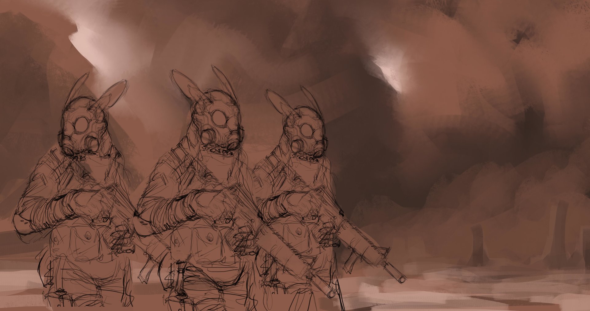 ArtStation - Spitpaint - half rabbit half pig
