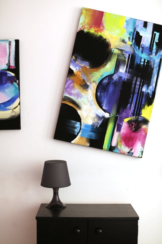 ArtStation - abstract painting with black