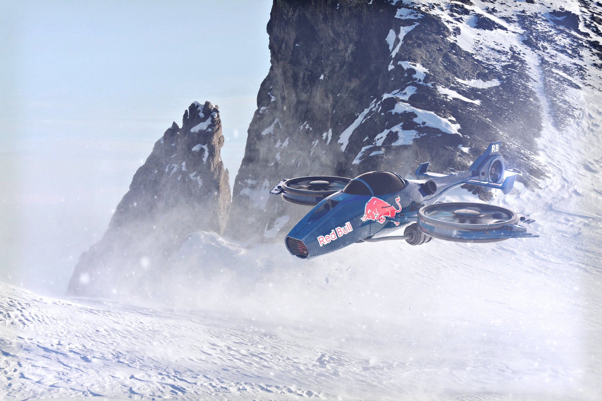 ArtStation - Red Bull Airplane concept , Lena Vdovenko